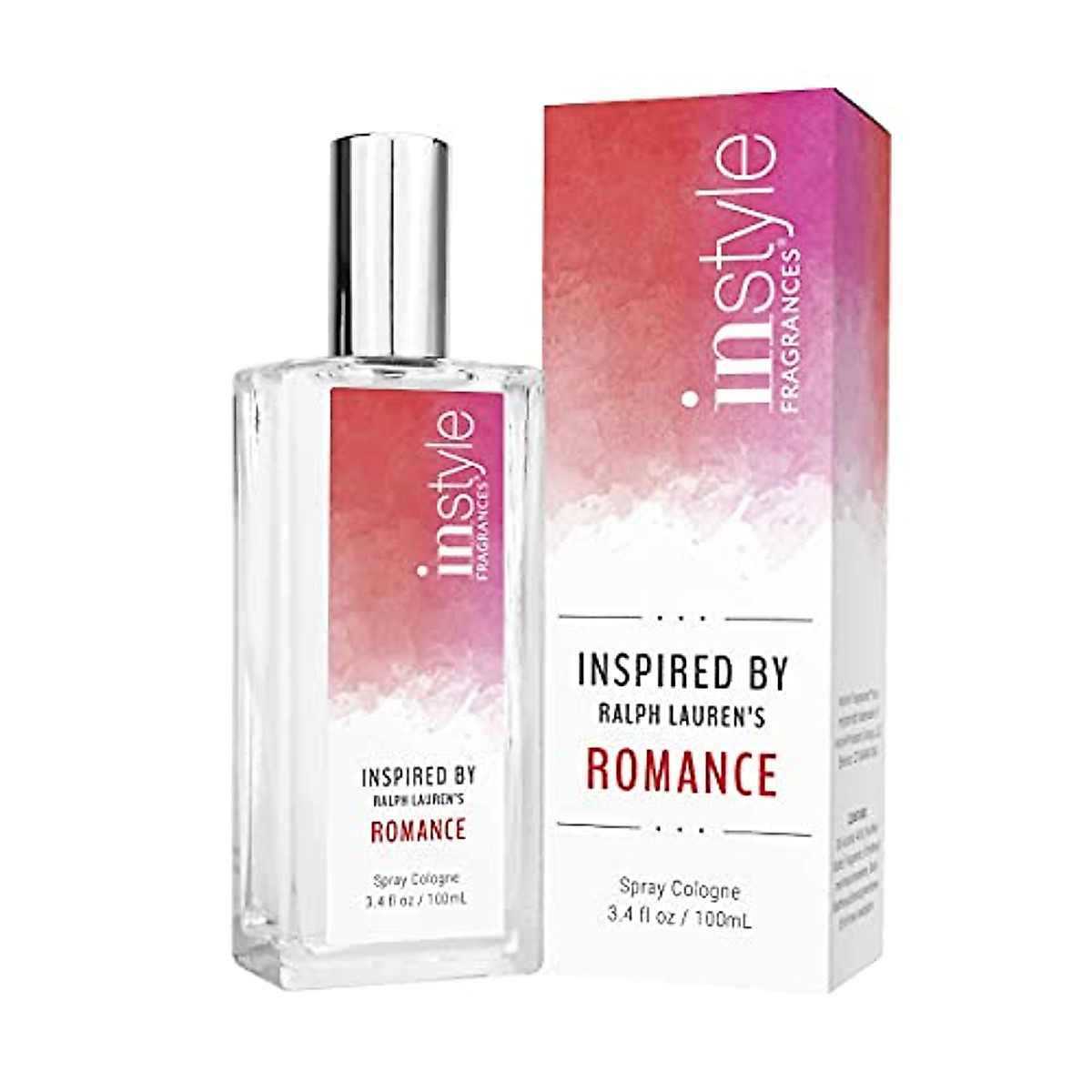 Instyle Fragrances | Inspired by Ralph Lauren's Romance | Women’s Eau de Toilette | Vegan, Paraben Free, Phthalate Free | Never Tested on Animals | 3.4 Fluid Ounces