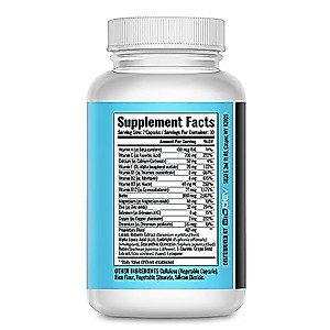 Vision 20/20- Proprietary Blended All in One Eye Vitamin- Vision Acuity and Macular Health Supplement- Get Crisp and Clear Vision- Protect & Enhance- Complete Eye Health - 60 Vegetable Capsules