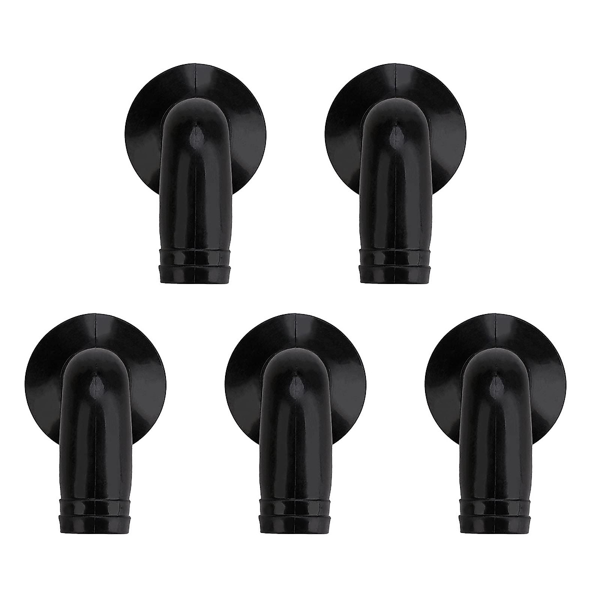 5 Pack 20 mm Air Conditioner Drain Hose Adapter for Mini-Split and Window AC Unit. 0.78 Inch Universal AC Drain Hose Connector Elbow Fitting Compatible with Panasonic Room Air Conditioner, Black