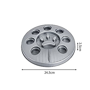FUUIE Bowls for Food and Water Household Plastic Pet Bowl, Suitable for Cats and Dogs, Slow Food Design, Smooth and Burr-Free (Color : Blue)
