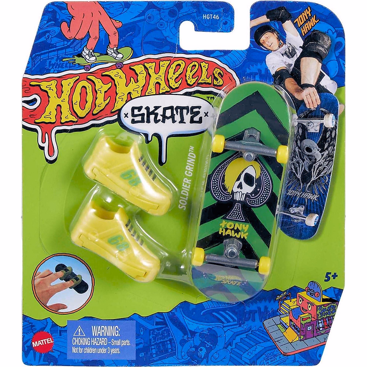 Hot Wheels Skate - 2023 - Soldier Grind - 2/8 - Tony Hawk Originals - Mint/NrMint - Ships Bubble Wrapped in a Box