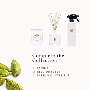 RITUALS Green Cardamom Luxury Oil Reed Diffuser Set - Fragrance Sticks with Cardamom, Mandarin, Amber & Musk - 15.2 Fl Oz