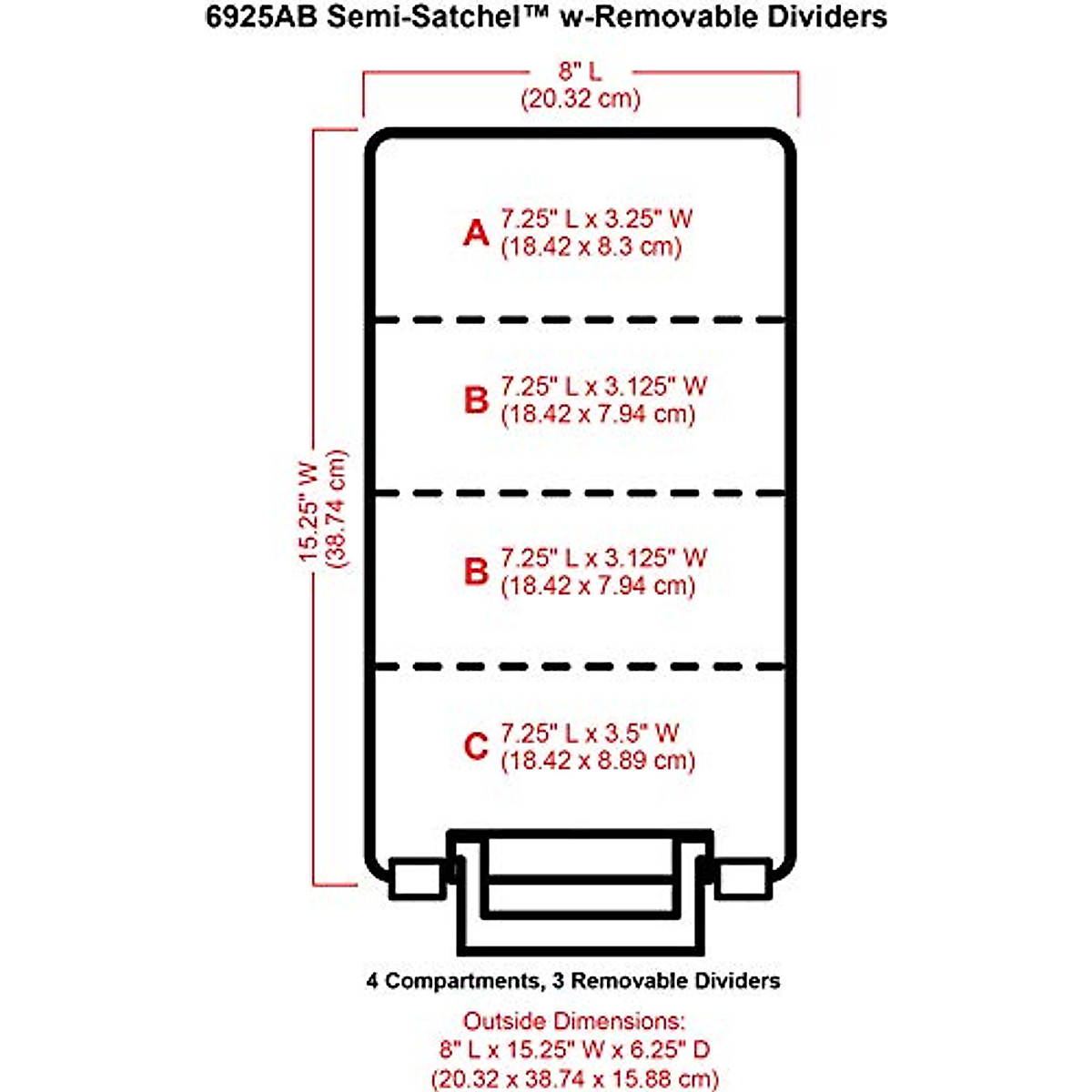ArtBin 6925AB Semi Satchel with 3 Removable Dividers, Portable Art & Craft Organizer with Handle, Clear & ArtBin 6934AB Marker Storage Satchel with Marker Organizer Tray, Art & Craft Organizer, Clear