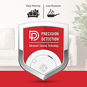 First Alert SM500V, Interconnect Battery-Operated Smoke Alarm with Voice Alerts, 1-Pack