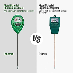 lehomle Soil Moisture Meter - Plant Water Meter - Moisture Meter for House Plants, Plant Care Tools-Green