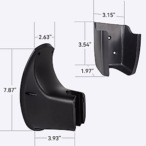 Charging Cable Organizer for Tesla,Wall Mount Connector Holder, Charger Cable Holder Adapter with Chassis Bracket,Compatible with Model 3/S/Y/X,Black