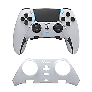 Edge Controller Decoration Strip,EJGAME DIY Edge Controller Replacement Shell Color Replacement Decoration Accessories Compatible with PS5 Edge Wireless Controller Panel (White)