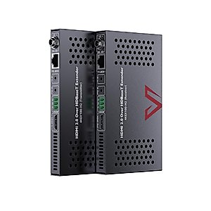 AV Access HDBaseT HDMI Extender Over Cat5e/6/6a/7 Ethernet up to 330ft/100m 4K@60Hz, Supports HDCP2.2, HDMI2.0, Bi-Directional IR and RS232 Pass-Through, Auto EDID, PoE, CEC, Dolby Vision (4KEX100-H2)