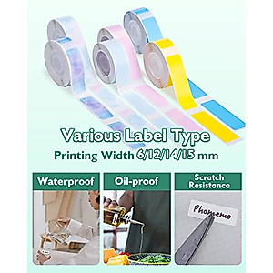 Phomemo Mini Label Maker Q30S Bluetooth Small Label Maker Machine, Handheld Label Maker Wireless Thermal Labeler Printer, for Home Office Organization, Green