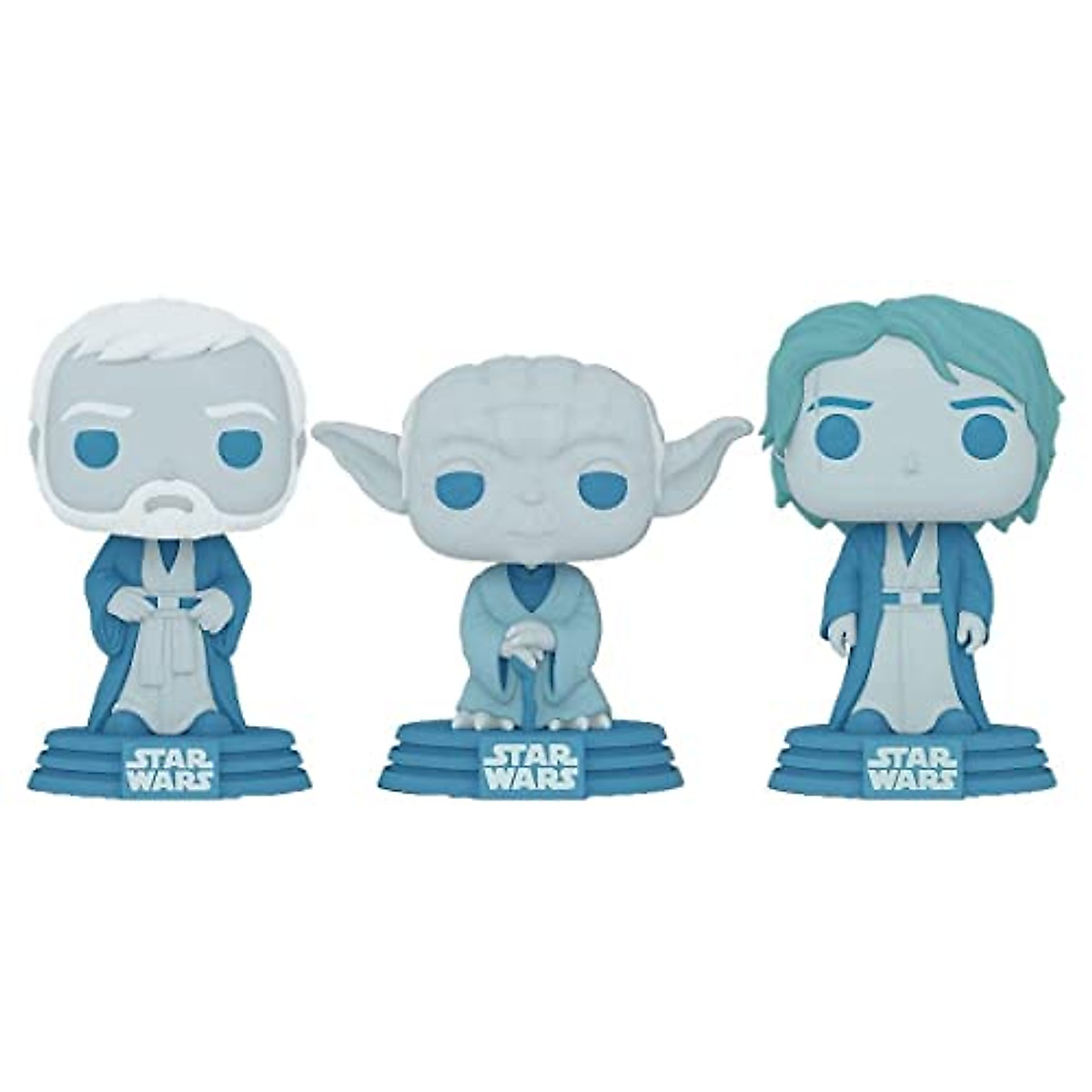Funko Pop! Star Wars: Across The Galaxy - Force Ghost 3 Pack, Anakin, Yoda, OBI-Wan, Amazon Exclusive