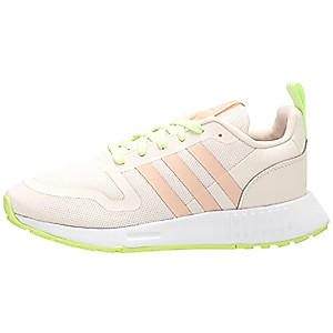 adidas Originals Multix Skate Shoe, Wonder White/Halo Blush/Signal Green, 5 US Unisex Little Kid