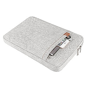 Lacdo 13.3 Inch Laptop Sleeve for 13 Inch MacBook Air | MacBook Pro Retina 2012 - Early 2016 | 12.9 Inch iPad Pro | Surface Book | 360° Protective HP Dell ASUS Chromebook Case, Water Repellent, Gray