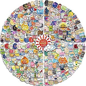 400Pcs Inspirational Words Stickers, Motivational Waterproof Vinyl Stickers for Kids Teens Adults Teachers, Positive Quote Stickers for Water Bottles Laptops Phone Journaling Scrapbooking