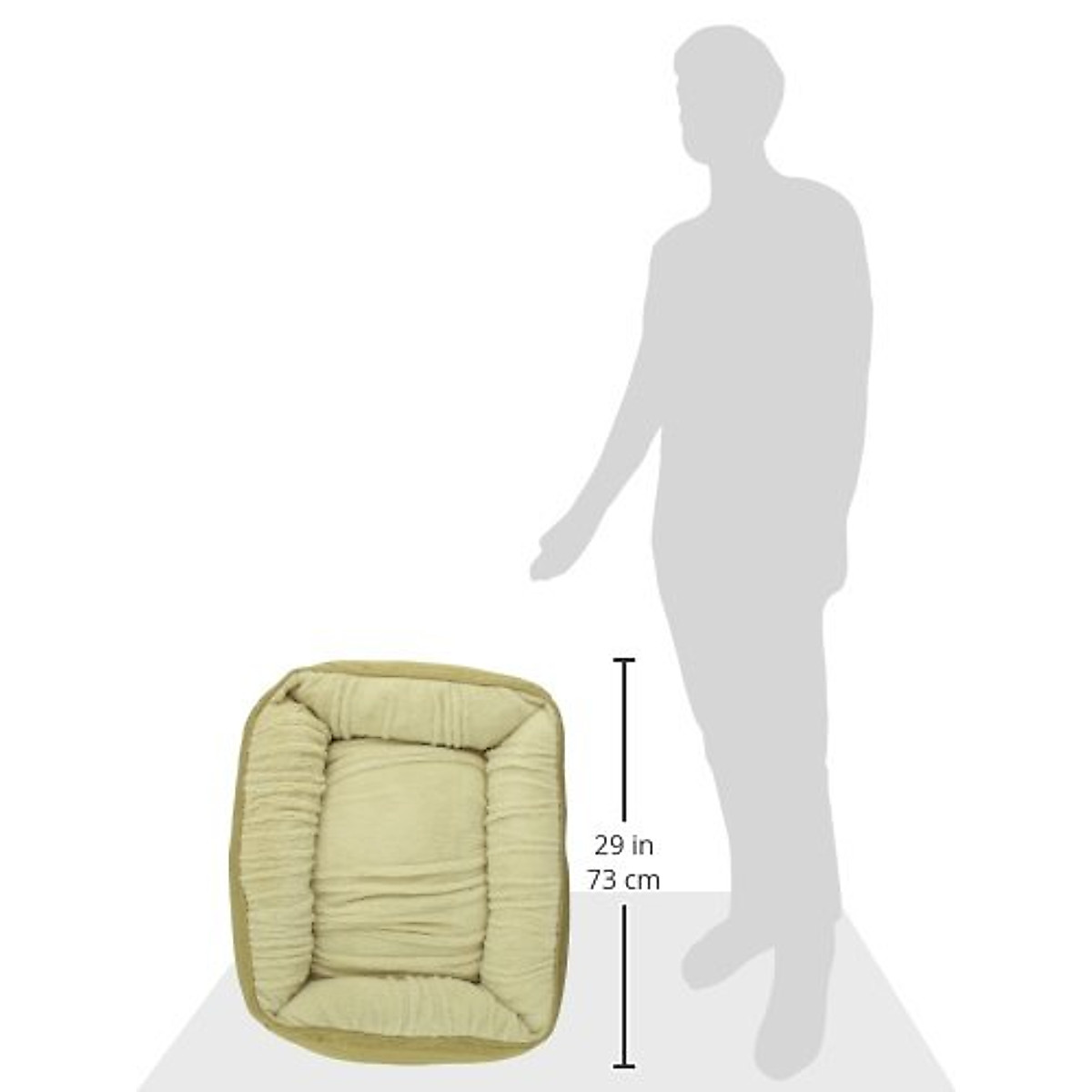 Petmate Dig and Burrow Nuzzle Ortho Bed, 24 by 20-Inch