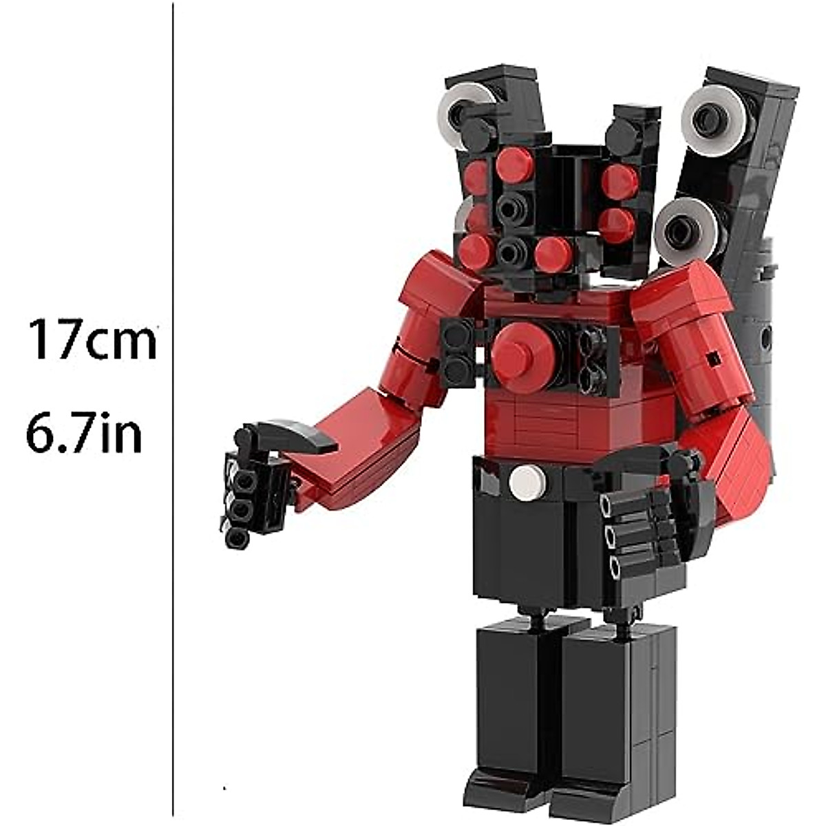 Skibidi Toilet Building Block, Toilet Toys Titan Speakerman Game Model Toys, Collectible Anime Building Bricks Easter Day for Kids Adults（285pcs）