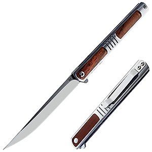 QZL Pocket Knife for Men, Folding Knife with Clip, with D2 Steel Blade, Safety Liner Lock, Sharp Knife for Outdoor Tactical Survival Camping Hunting Fishing, Cool Knifes for Dad