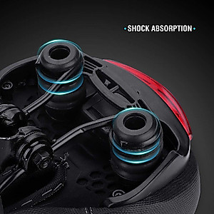 Qiter Bike Saddle, Mountain Road Bike Soft Seat Saddle with Tail Light Replacement Bicycle Accessories