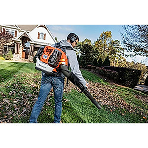 Husqvarna 360BT 65.6cc 2-Cycle Gas 890 CFM 232 MPH Backpack Leaf Blower