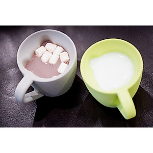 melii Silicone Bear Mug, Cup for Toddlers Kids and Children (Blue - 1 Pack)