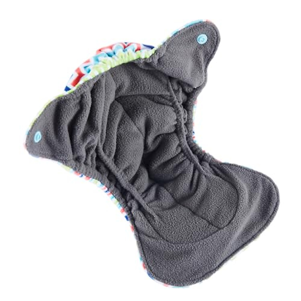 Thank u Mom Newborn Cloth Diaper All in One with Umbilical Cord Snap 6Pack (Nature Color)