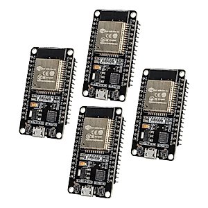 Alinan 4pcs 30pin ESP32 ESP-32S WiFi Development Board NodeMCU ESP-WROOM-32 Microcontroller 2.4GHz Dual-Core WiFi Bluetooth Processor Integrated Chip CP2102