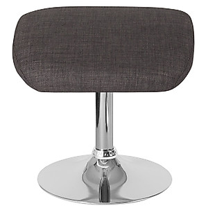 Flash Furniture Egg Series Dark Gray Fabric Ottoman