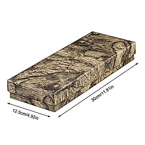 Walfront Feather Pen Quill Pen Vintage Red Calligraphy Quill Pen Dip Pen Ink Set Feather Quill Dip Pen Ink Set Gift with 5 Replacement Metal Nibs 1 Ink Bottle (without Ink