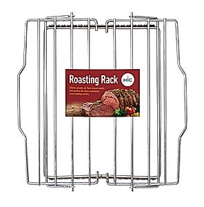 HIC Harold Import Co. Adjustable Baking Broiling Roasting Racks, Chrome Plated Steel Wire