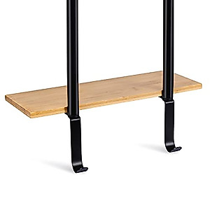 Towel Racks for Bathroom Wall Mounted, Bathroom Towel Storage, Bath Towel Holder for Folded Large Towel Washcloths, Stainless Steel Wall Towel Rack, Black