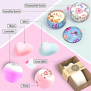 Mothers Day Gifts for Mom, Unique Birthday Gifts for Women, Insulated Wine Tumbler Gift Set, Relaxing Spa Bath Gift Box Basket for Mom Grandma Wife Sister Girlfriend Best Friend Coworker