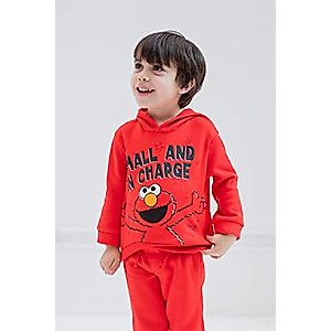 Sesame Street Elmo Infant Baby Boys Fleece Pullover Hoodie & Pants Red 18 Months
