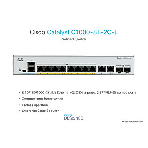 Cisco C1000-8T-2G-L - Cisco Catalyst 1000 Series Switches (Renewed)