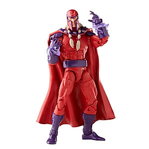 Marvel Legends Series 6-inch Scale Action Figure Toy Magneto, Premium Design, 1 Figure, and 5 Accessories , Red