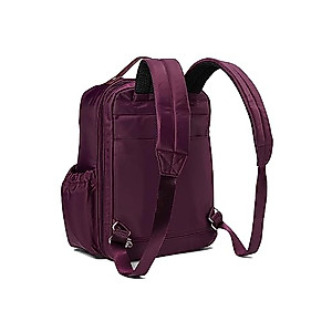 Baggallini Women's Tribeca Expandable Laptop Backpack, Mulberry