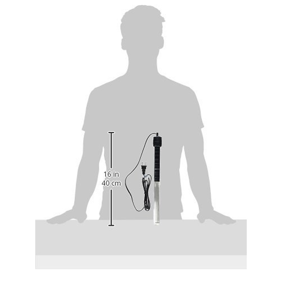 Penn-Plax Warm Tone LED Aquarium Heater – Fully Submersible – Great for Freshwater and Saltwater Fish Tanks – 15.5” Length – 300 Watt