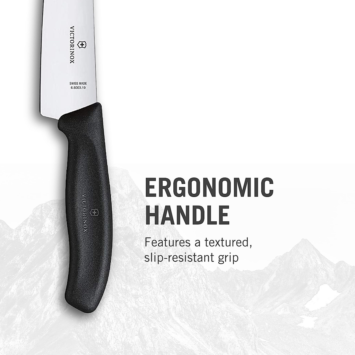 Victorinox Swiss Classic In-Drawer Knife Holder & Knife Set - Includes Knife Organizer, Bread Knife, Santoku Knife, Carving Knife, Paring Knife & Tomato & Table Knife - 6-Piece Set