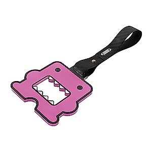 Q1-TECH, JDM Tsurikawa Ring Japanese Subway Train Bus Car Handle Cute Anime Cartoon Handle Hand Strap Rear Front Bumper Warning Rings Drift Charm Drift Car Accessory (Domo-PPCF)