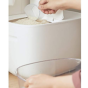 YARNOW Rice Storage Container Airtight Kitchen Grain Containers Food Storage Container with Lid for Rice Grain Sugar Flour Storage, Green