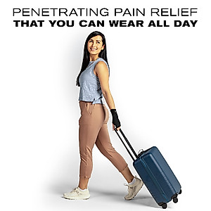 NUFABRX Wrist Compression Sleeve for Pain Relief, Medicine-Infused Hand and Wrist Support Compression Sleeves for Women and Men with Arthritis, Tendonitis and Carpal Tunnel