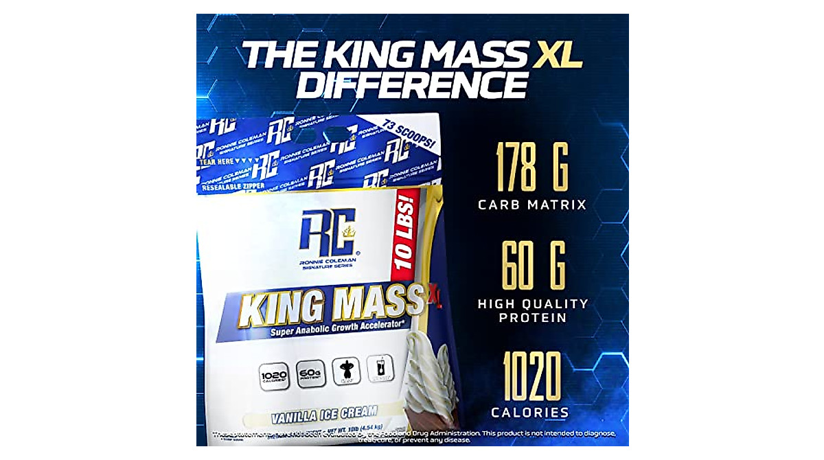 Ronnie Coleman King Mass XL Protein Powder for Muscle Gain