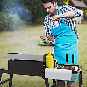 EasiBBQ Side Shelf for Blackstone 17" 22" 28" Griddle, Griddle Caddy Accessories for Blackstone Propane Table Top Griddle, Extra Room for Cooking Needs