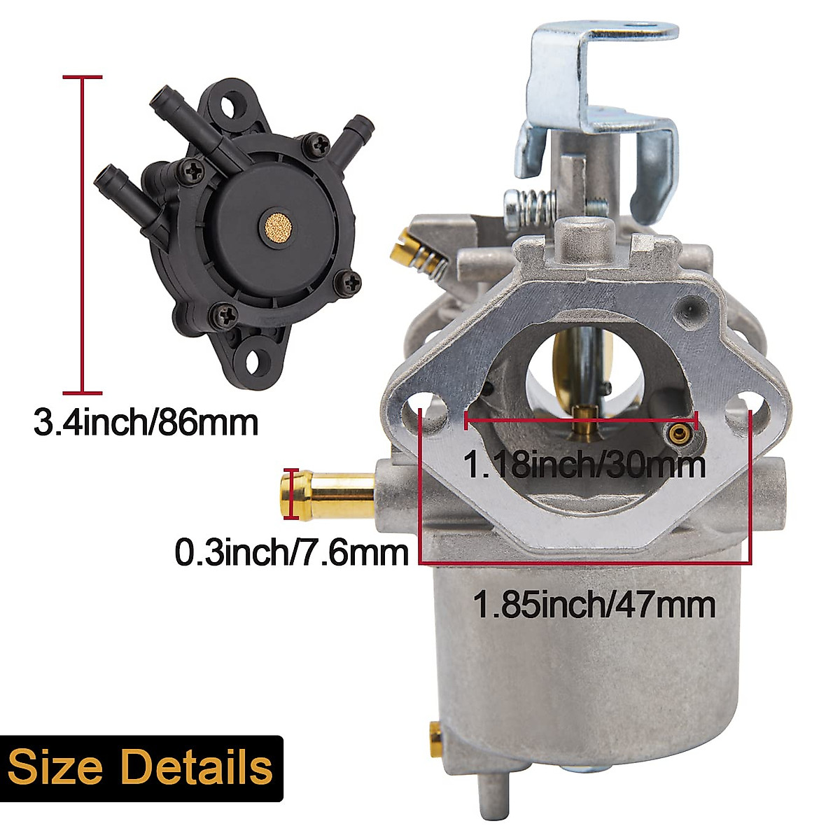 FE290 Carburetor Kit Compatible for 1998-UP Gas Golf Cart Club Car DS & Precedent Turf Carryall kawasaki FE290 Engines Carb 101905601 1016478 1016438 1016440 1016439 1016430 1016441