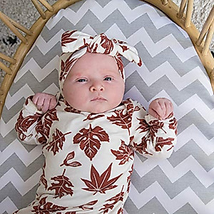 Bassinet Sheets for Baby Girl & Baby Boy | Nursery Bedding Mattress Cover & Changing Pad Cover | Universal Size Fitted Sheet for Bassinet for Baby & Mattress Pad | Ultra-Soft Cotton Fabric 2-Pack Set