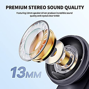 CXK Wireless Earbuds Bluetooth Earbuds with 43Hrs Battery Life Ear Buds Built-in Mic with Bluetooth 5.3 Premium Sound Light Weight IPX6 Waterproof Wireless Headphones for Sports and Working