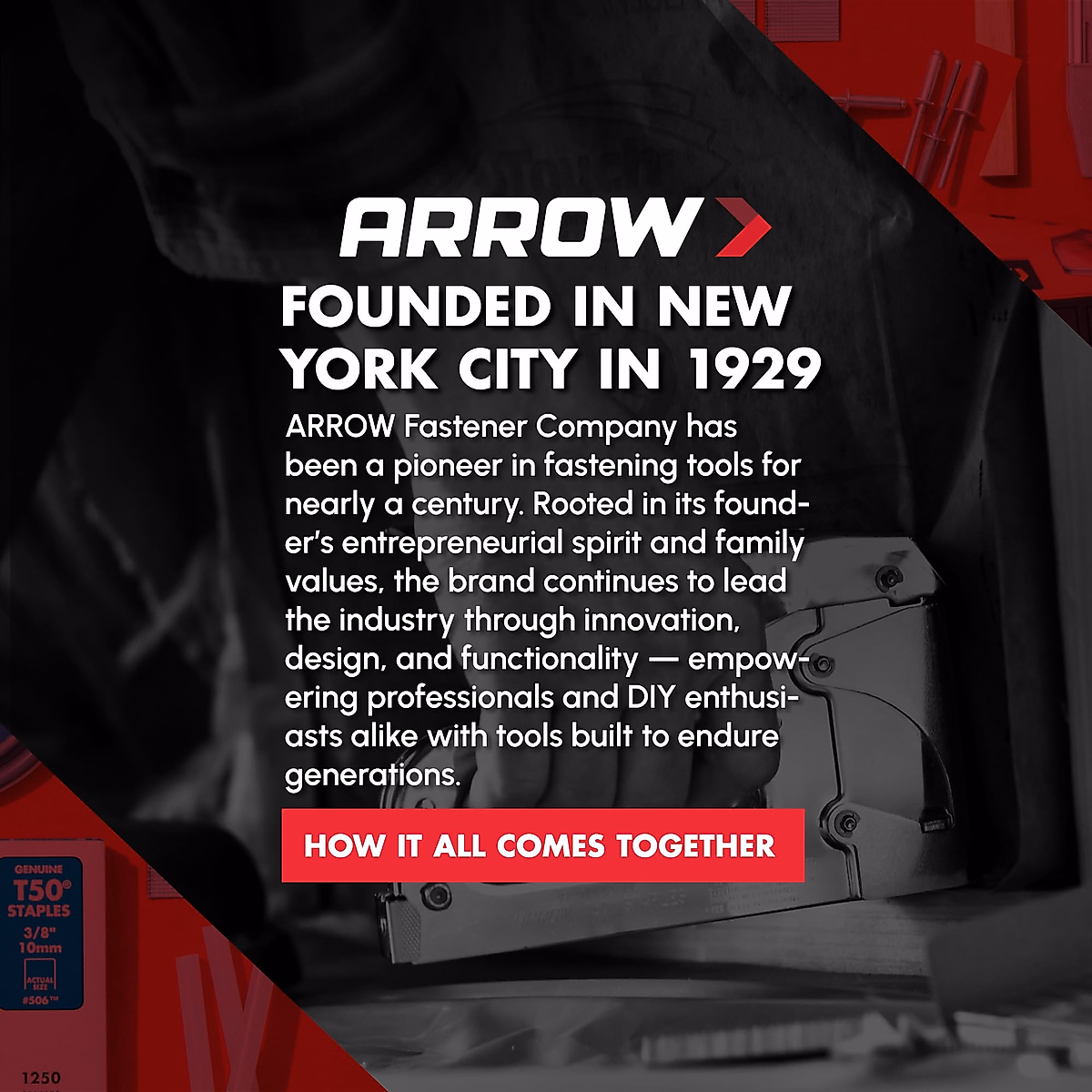 Arrow Electric Staple Gun Kit, Corded Stapler with 3750 Pieces T50 1/4", 3/8", 1/2" Staples, for Upholstery Professional and DIY Projects, T50ACD