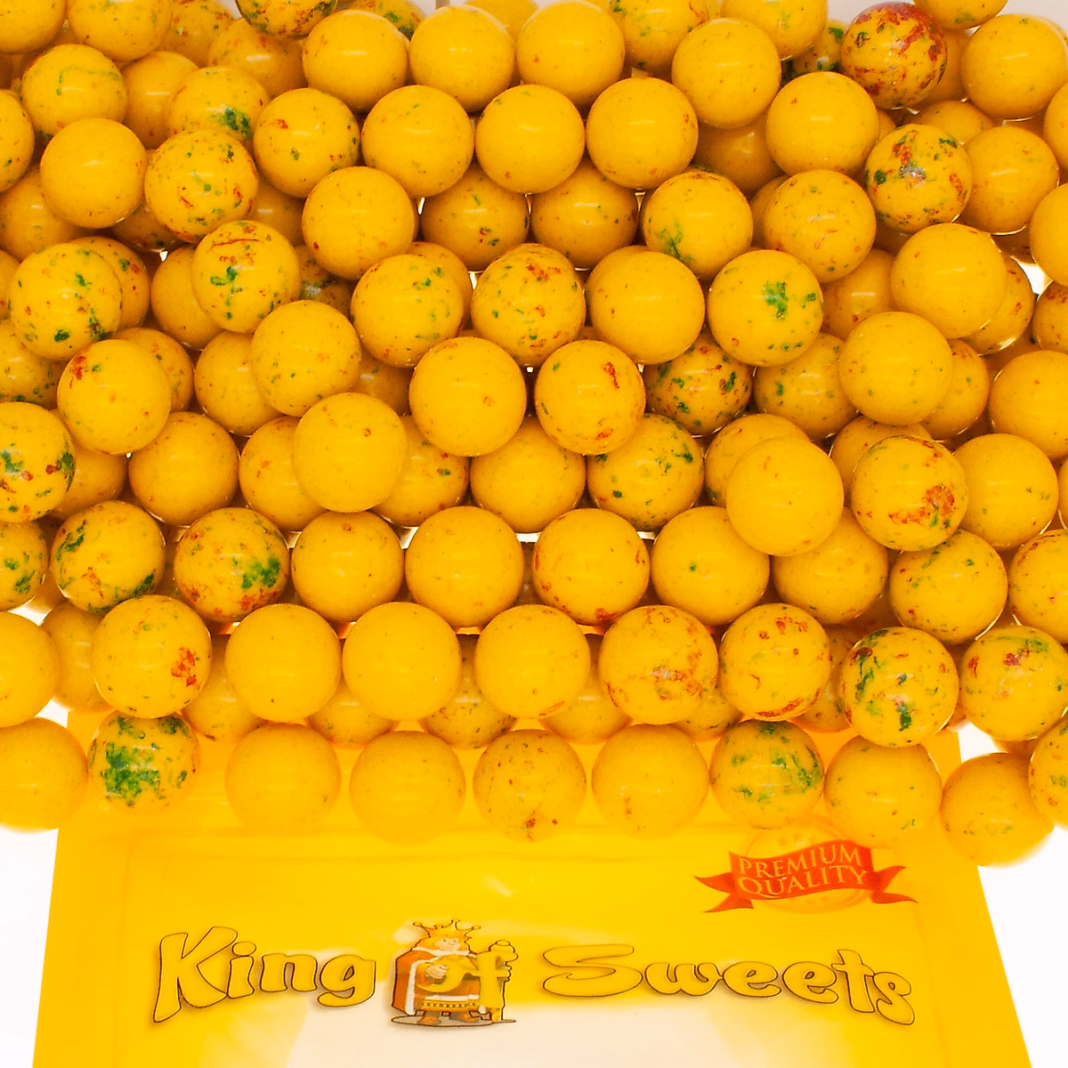 Kaboom Speckled Jawbreakers | 2 Pound | Hard Candy | Bulk King of Sweets Bag