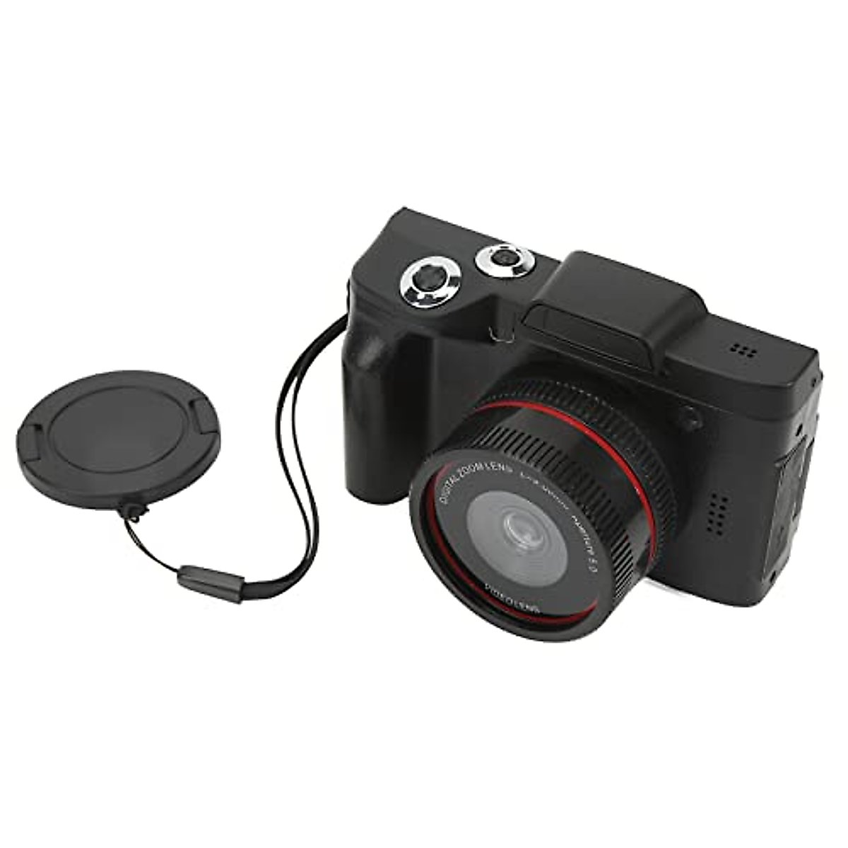 Digital Camera Vlogging Camera Video Camera, 1080P 16MP 16X Zoom Rechargeable Compact Camera with Loop Recording, 2.4 Inches LCD Screen, for Beginners Learners Kids
