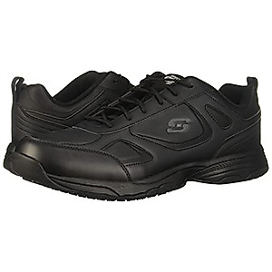 Skechers Men's Dighton Athletic Work Food Service Shoe, Black, 9.5 Wide