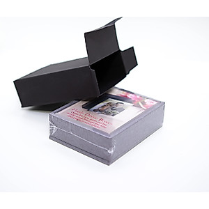 Deluxe Linen Flash Drive Box with Photo (Gray) to Put Your USB Flash Drive Holds one Photo on The Cover of The Box