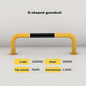 Parking Post Anti-Theft Lock Parking Space,Lockable U Type Folding Parking Barrier,Driveway Post Pole for Commercial or Private Use